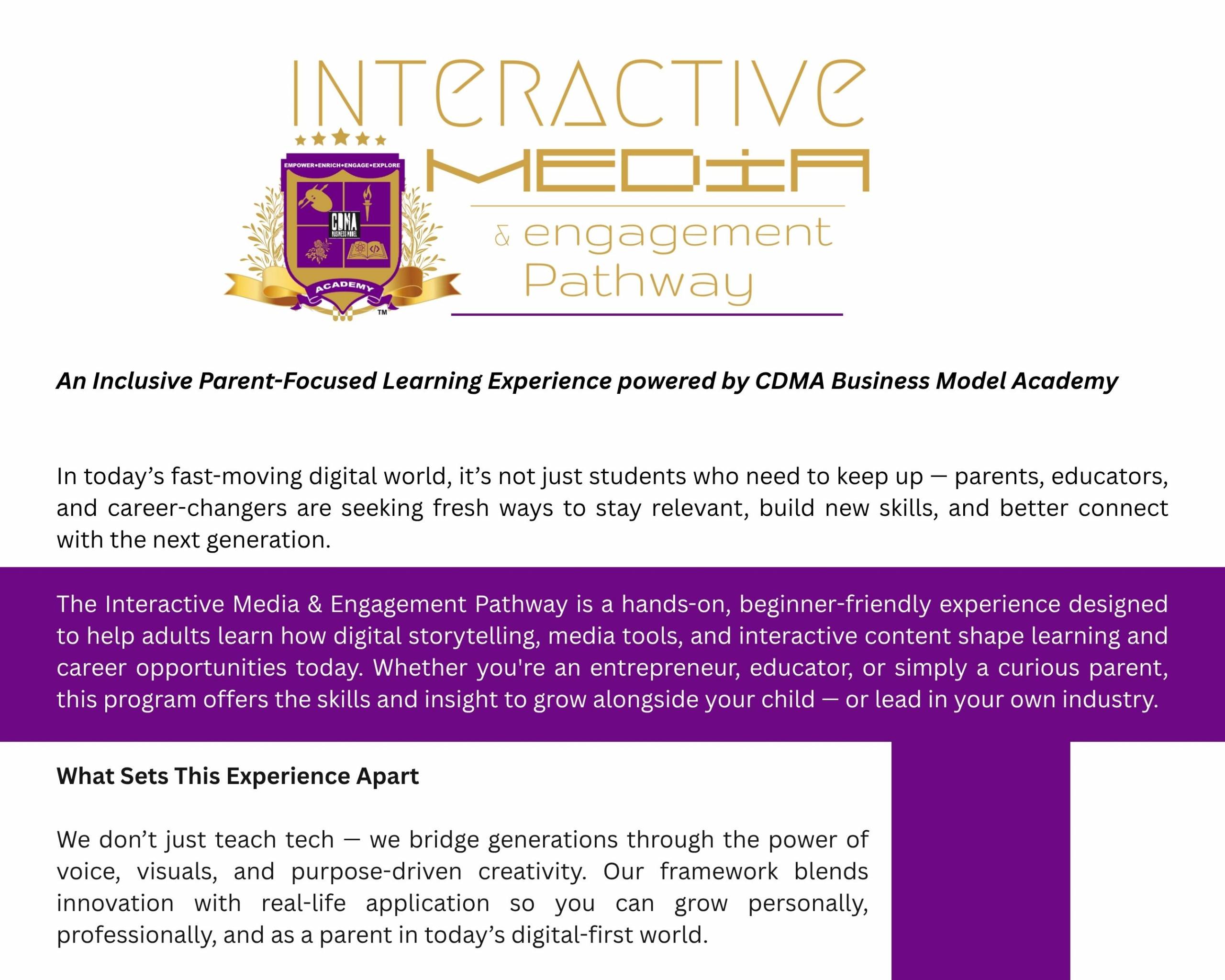 Interative Media and Engagement Pathway - CDMA Business Model A ...